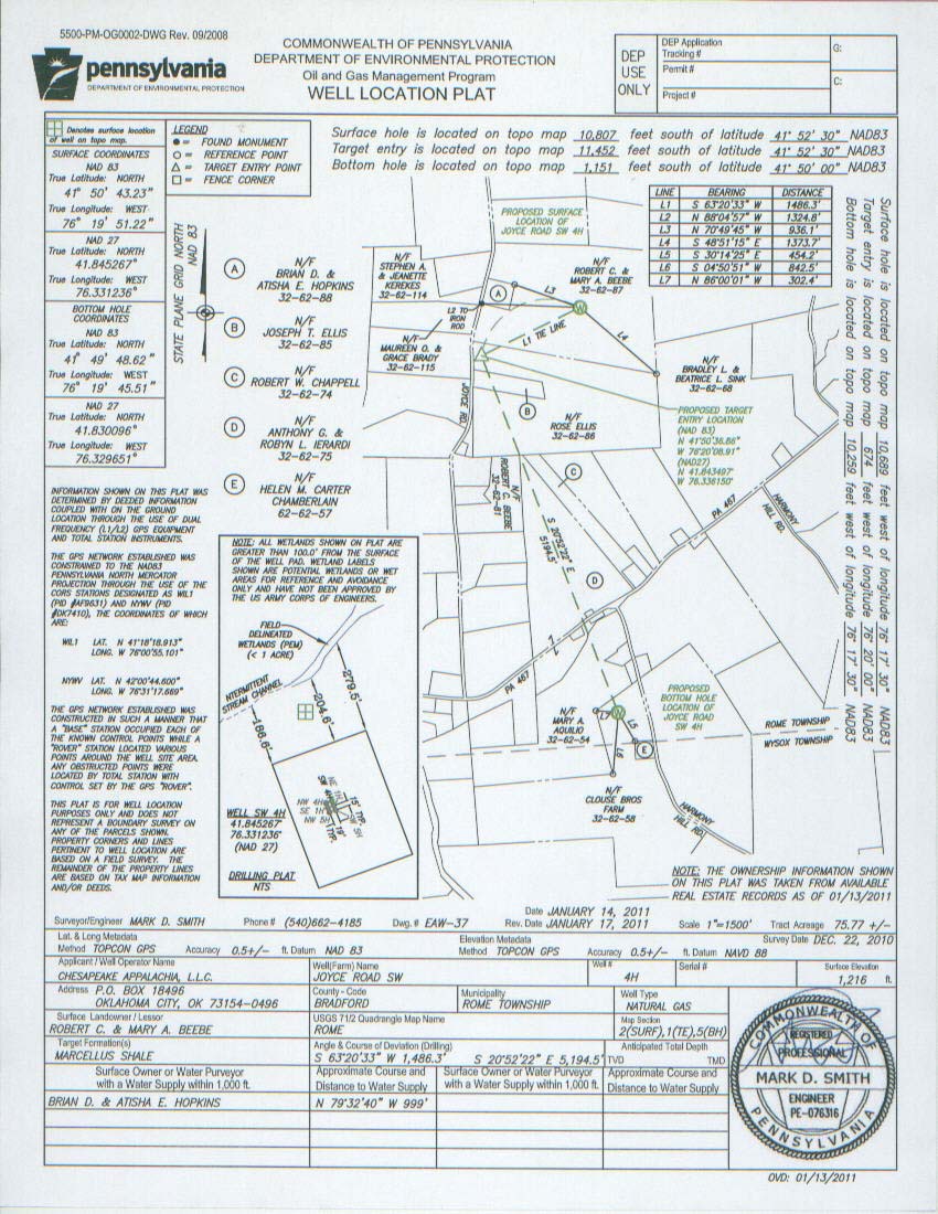The Joyce Road Neighborhood: Drilling Permits